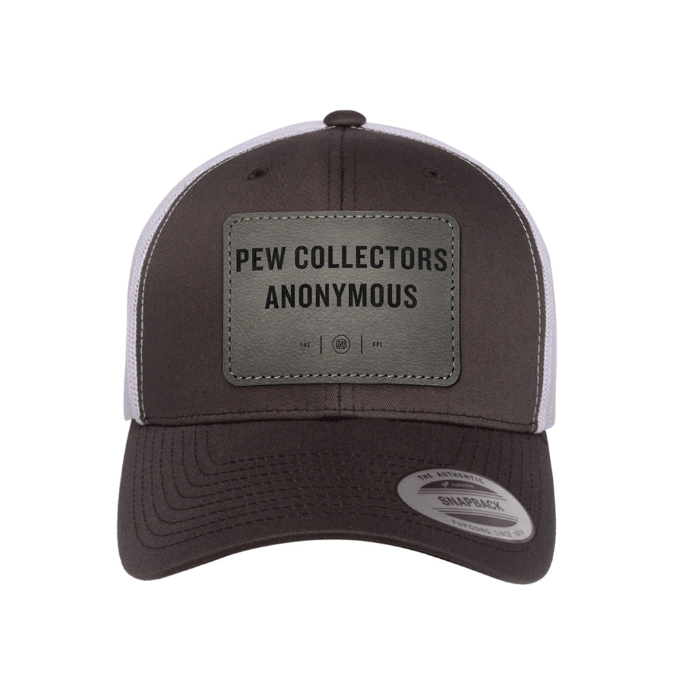 Pew Collectors Anonymous Leather Patch Trucker Hat – PewPewLife